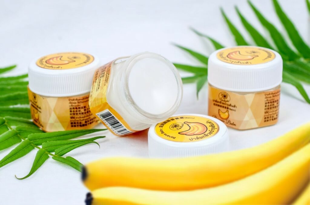 Banana Balm to help heal cracks to be smooth of body - Saibua Thailand.